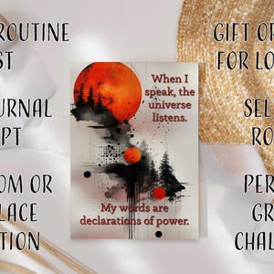 20 Digital Affirmations to Rise and Reign, 5x7 Printable Cards, PDF ...