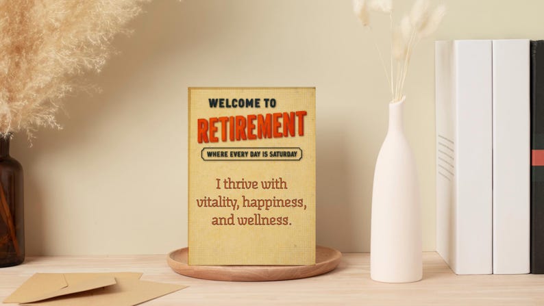 50 Printable Affirmations for Retirement, Digital Download, 5x7 In, PDF ...