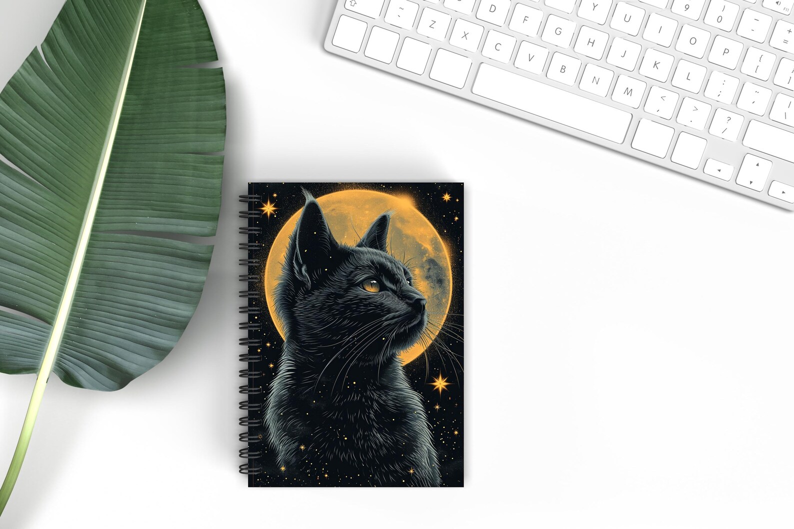 Celestial Cat Versatile Visions Spiral Notebook, Cat Lined Spiral ...