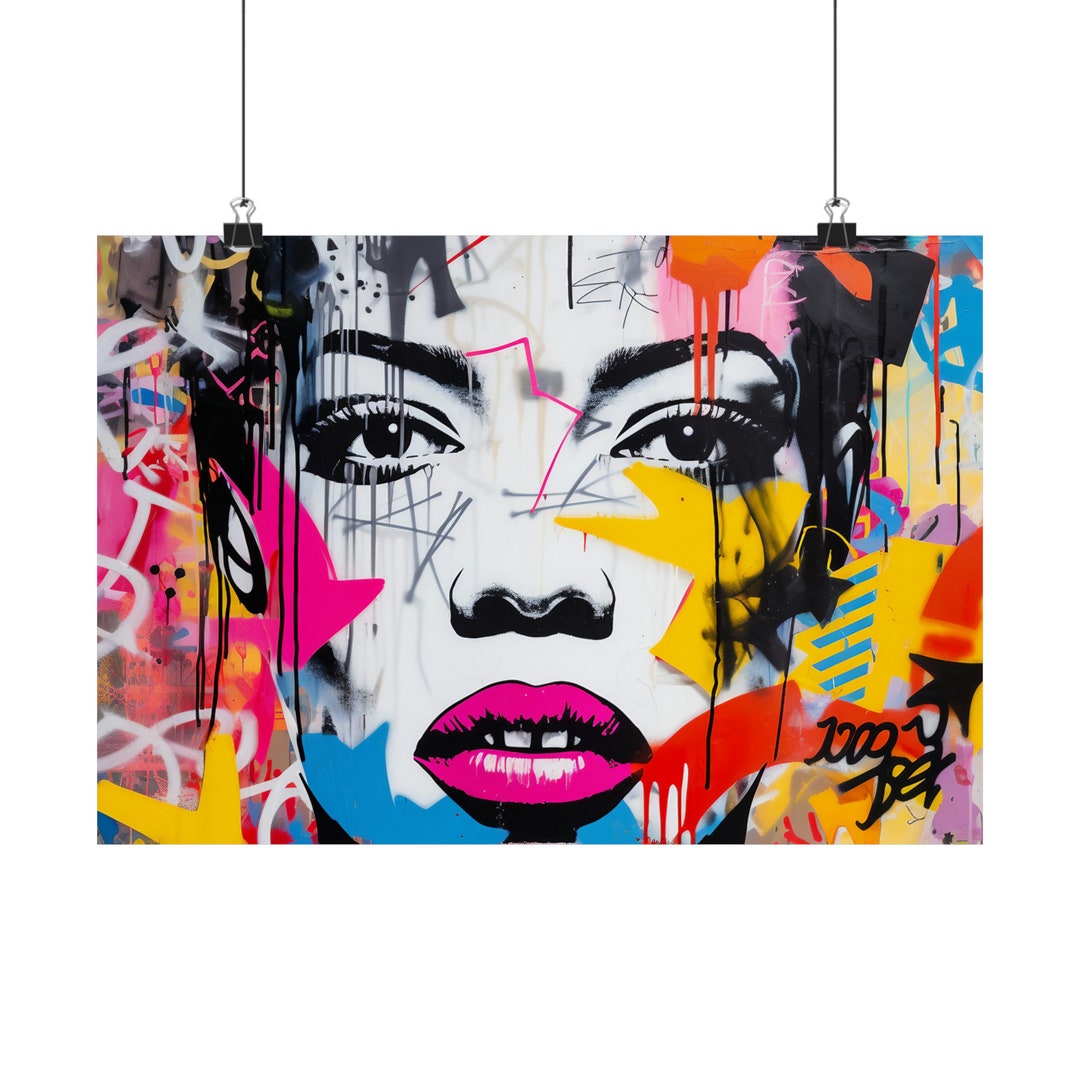 Graffiti Wall Art 2 Horizontal Posters - Etsy