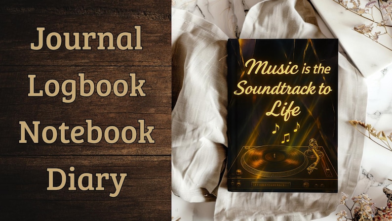 Music is the Soundtrack to Life Hardcover Journal, Gift for Musicians ...