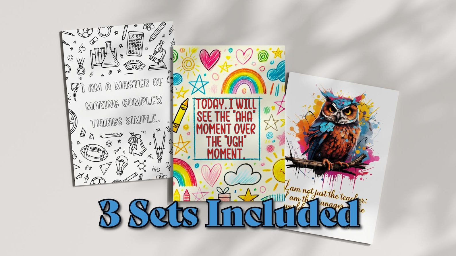 50 Printable Teacher Affirmation Cards - 5x7 Digital Download for ...