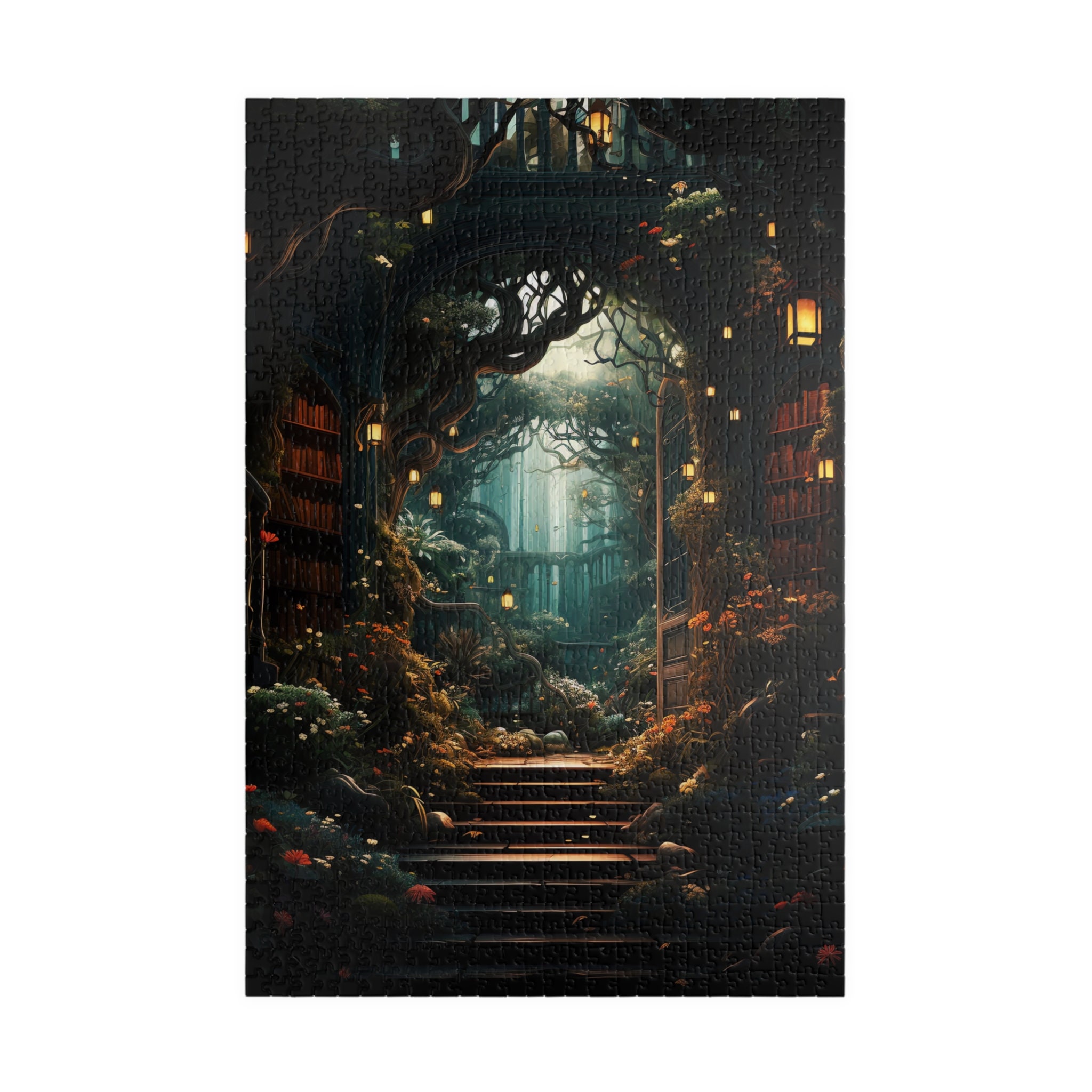 Secret Garden Gateway Puzzle, Enchanted Forest Jigsaw, Nature Lover's ...