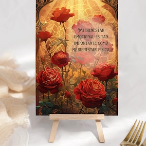 50 Printable Self-care Affirmations in Spanish, 5x7 Digital Download in ...