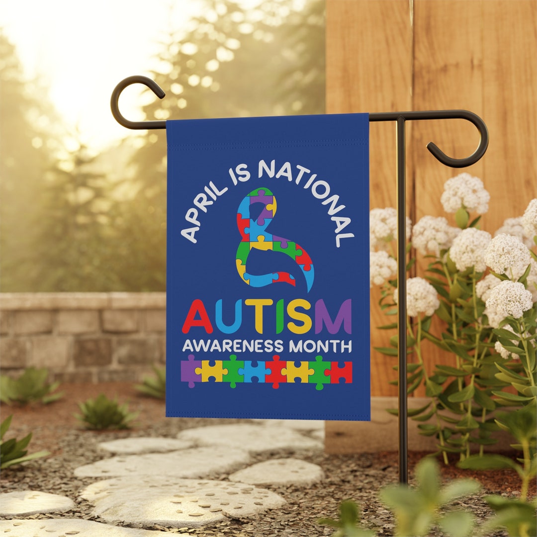 Autism Awareness Flag, Garden and House Banner, Support Autism Flag ...