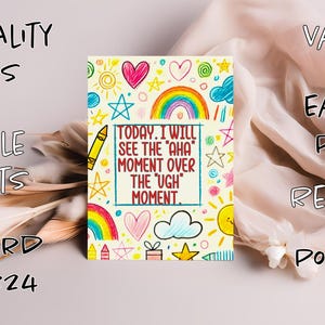 50 Printable Teacher Affirmation Cards - 5x7 Digital Download for ...