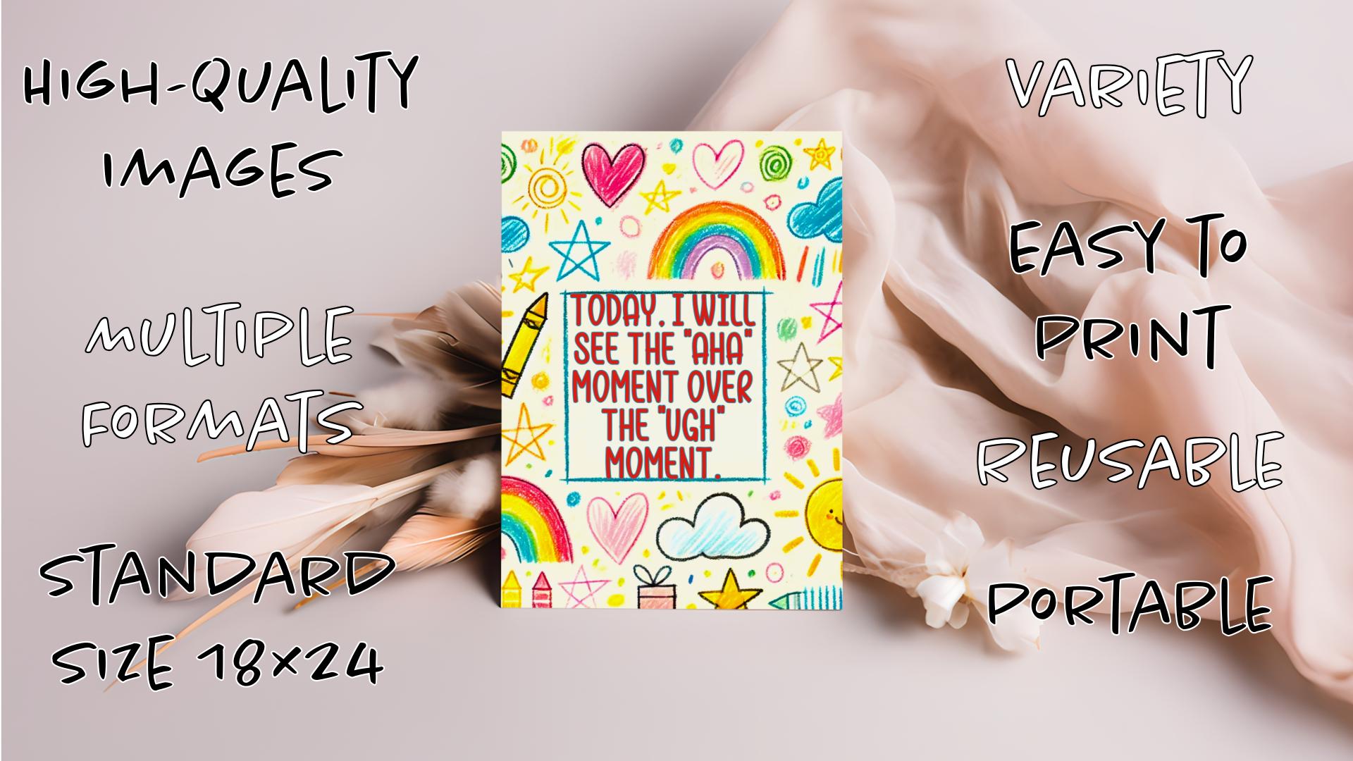 50 Printable Teacher Affirmation Cards - 5x7 Digital Download for ...