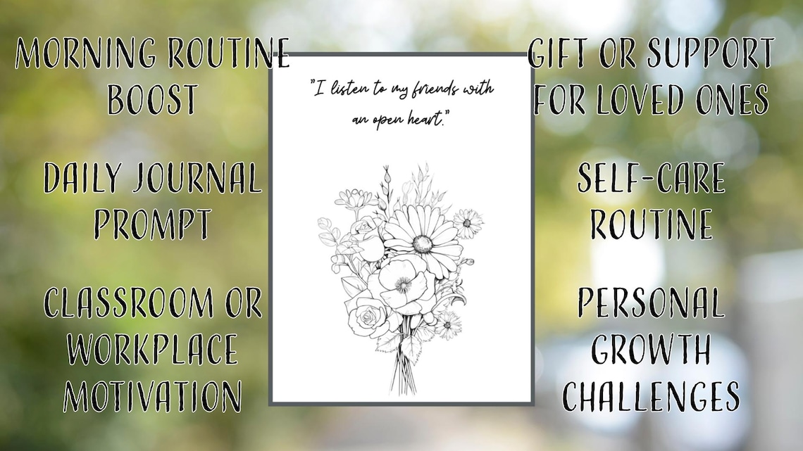 50 Printable Friendship Affirmations, PDF JPG PNG, 5x7 Format, Digital ...