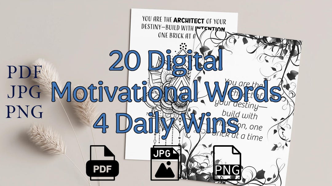 20 Motivational Cards: 5x7 Inspirational Quotes (digital Download) - Etsy