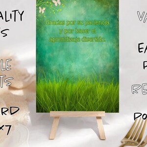 50 Printable Spanish Teacher Appreciation Cards, PDF JPG PNG, 5x7 ...