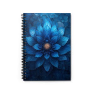Blue Lotus Notebook, Ruled Journal Mindful Writing, Spiritual Gift ...
