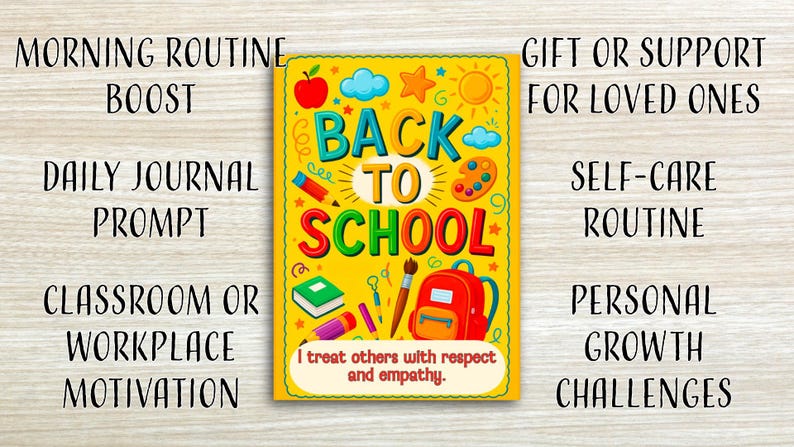 50 Printable Back to School Affirmations for Students, Digital Download ...