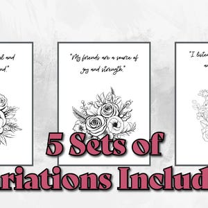 50 Printable Friendship Affirmations, PDF JPG PNG, 5x7 Format, Digital ...