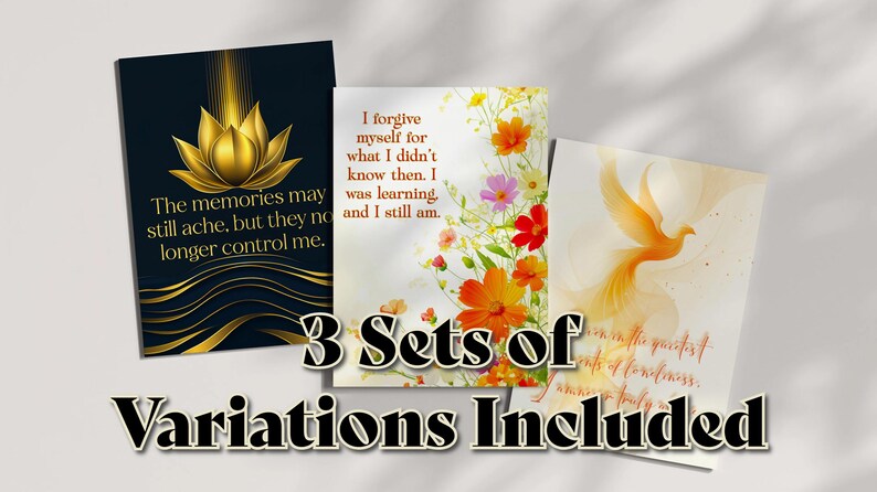 50 Printable Affirmations for Emotional Healing, Digital Download, PDF ...