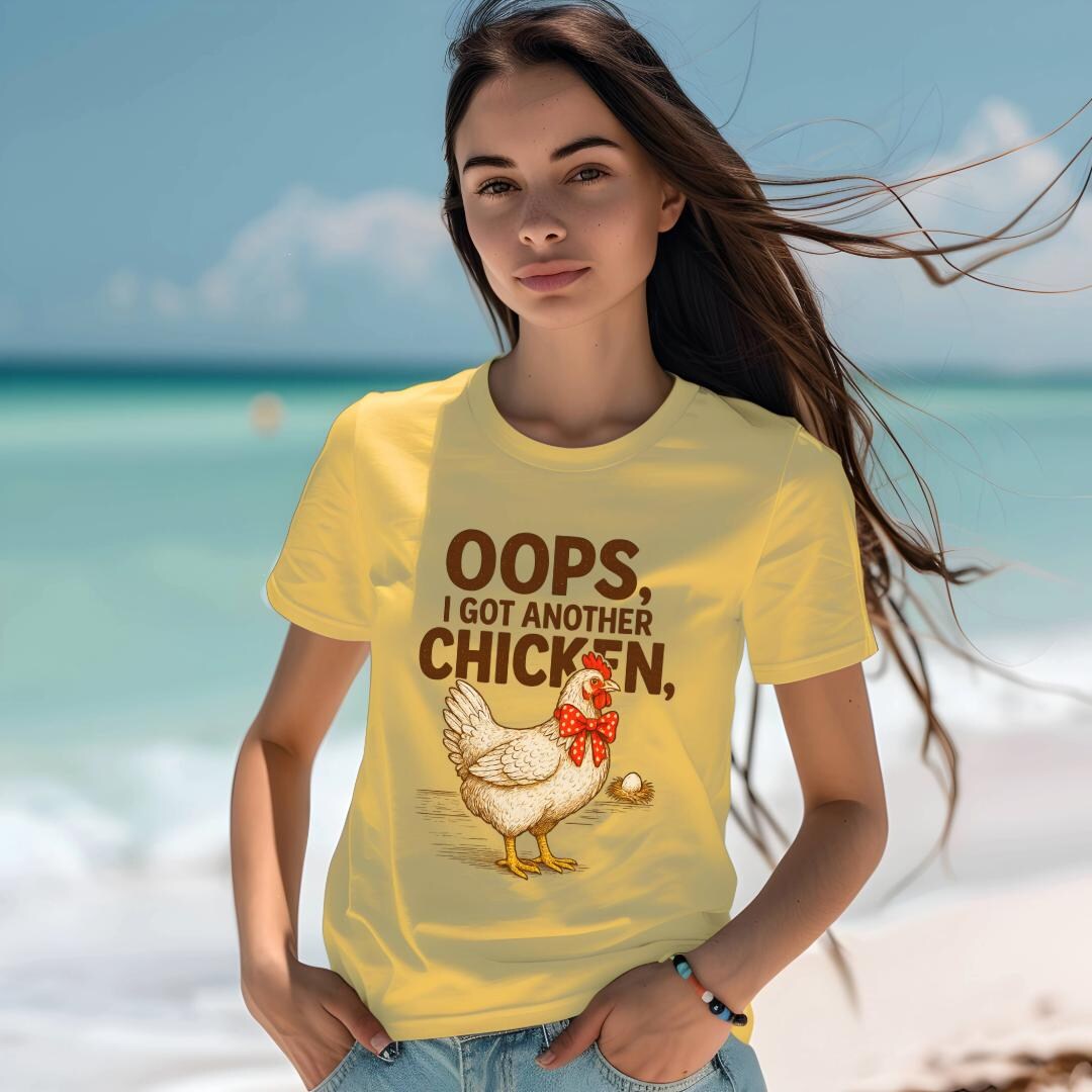 Funny Chicken T-shirt, Quirky Farm Animal Tee, Gift for Chicken Lovers ...