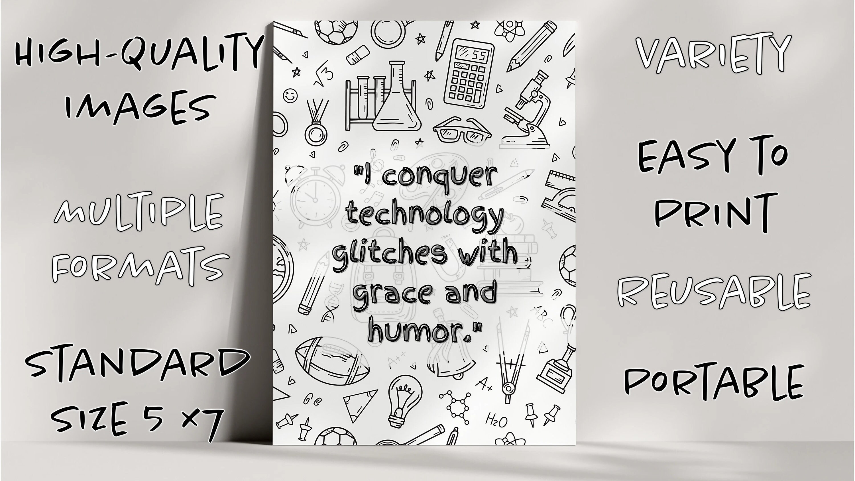 50 Printable Teacher Affirmation Cards - 5x7 Digital Download for ...