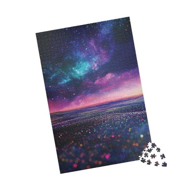 Galaxy Night Sky Jigsaw Puzzle, Stunning Starry Landscape Puzzle ...