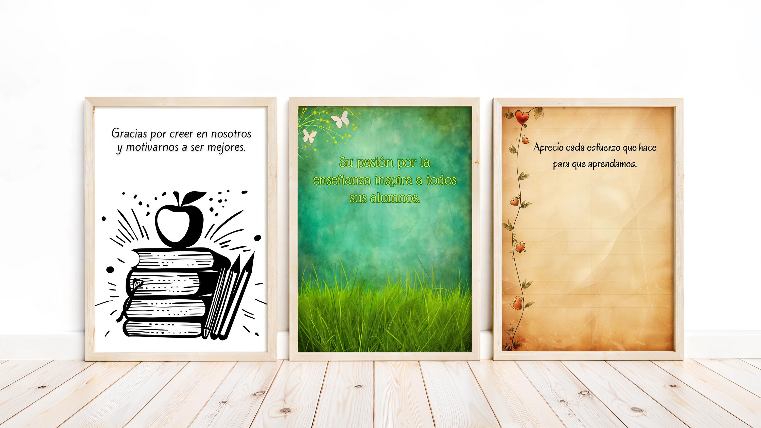 50 Printable Spanish Teacher Appreciation Cards, PDF JPG PNG, 5x7 ...