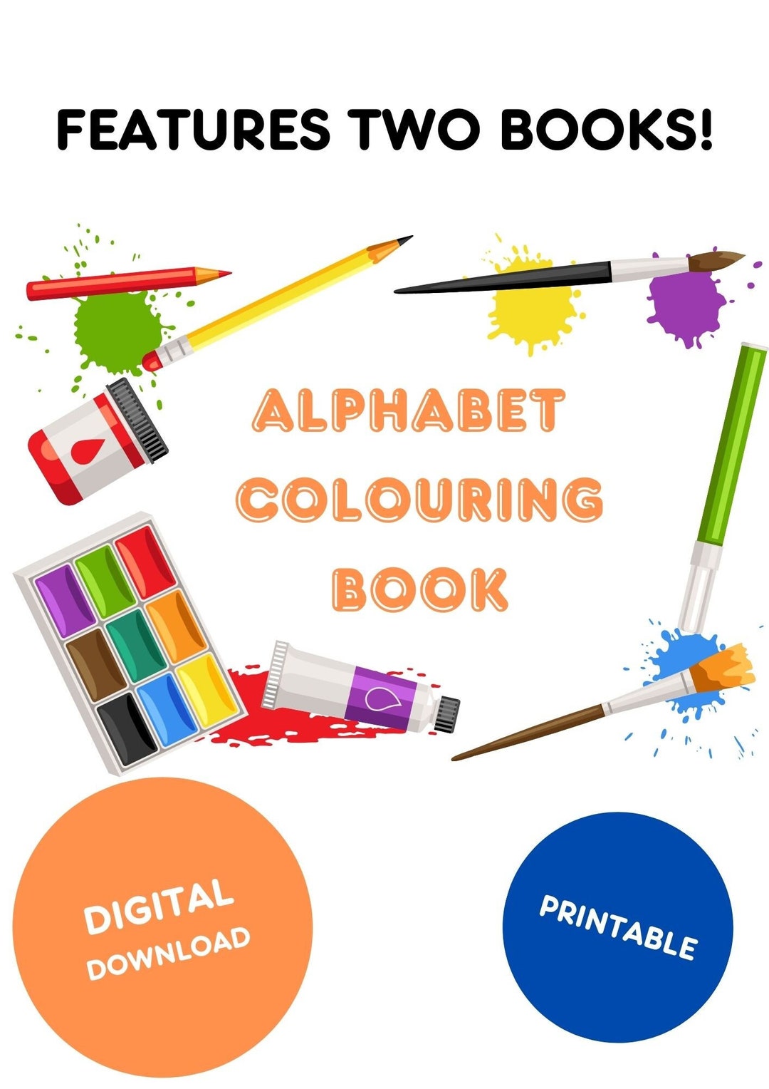 Printable Alphabet Colouring Book Printable Alphabet Coloring Book Set ...