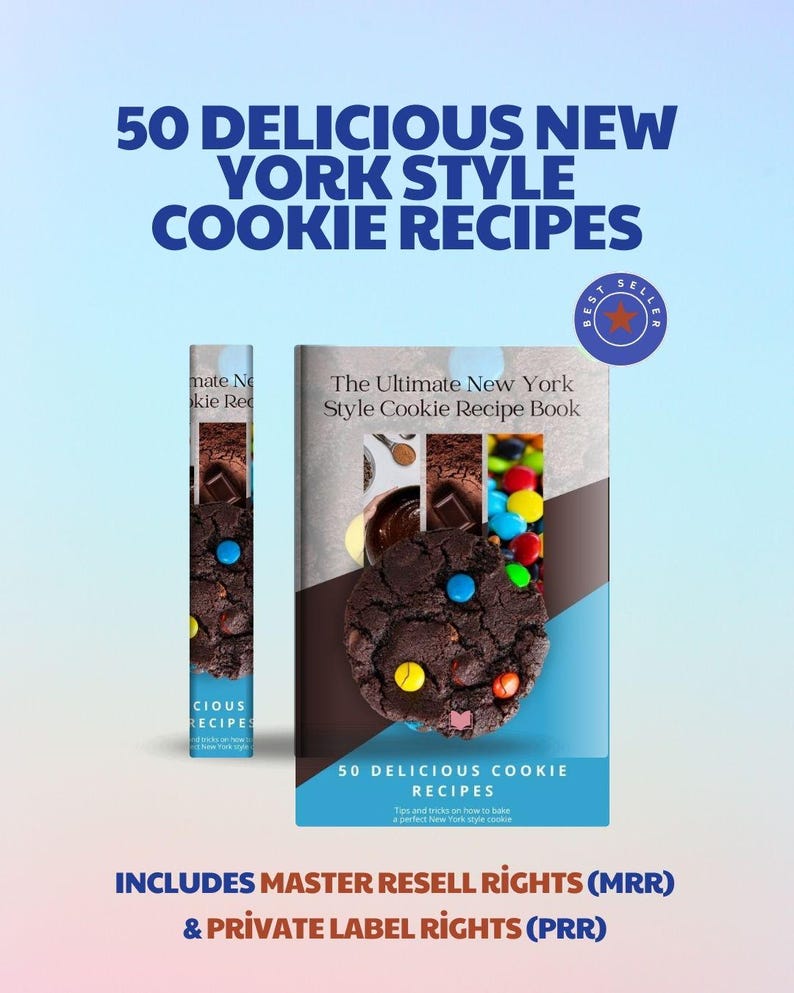 The Ultimate New York Style Cookie Recipe Book: 50 Delicious Cookie ...