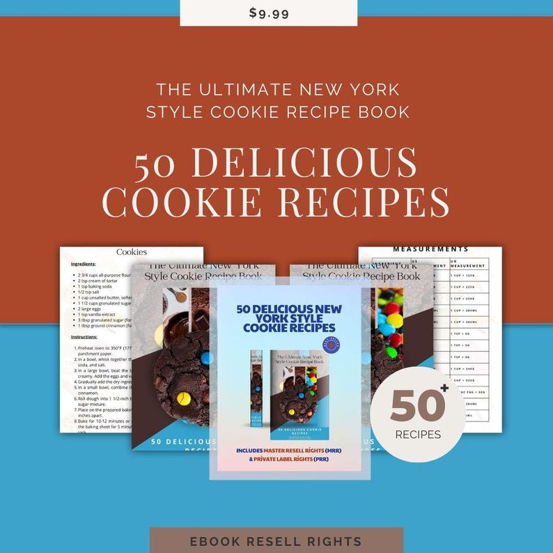 The Ultimate New York Style Cookie Recipe Book: 50 Delicious Cookie ...