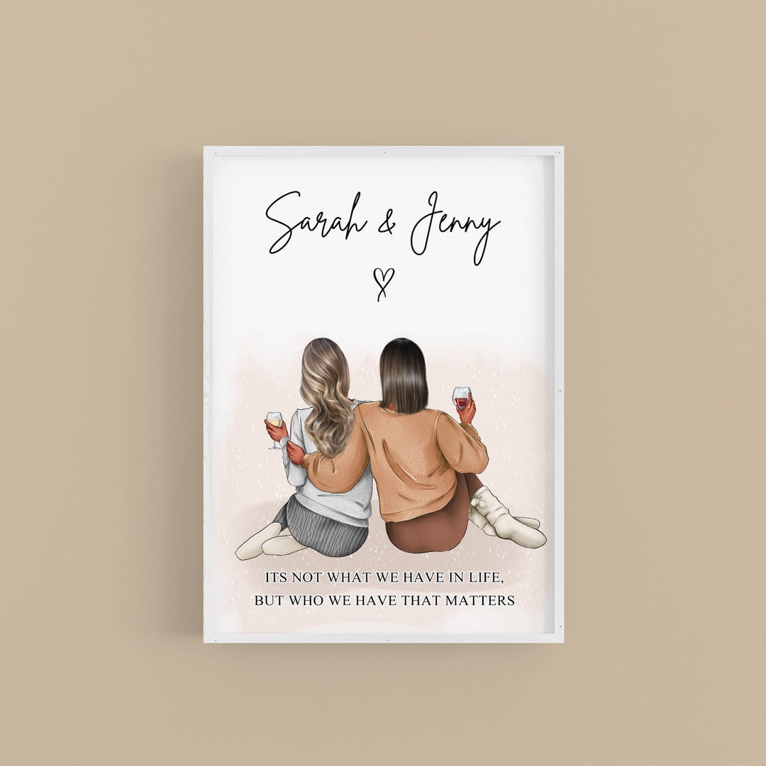 Best Friend Print Gift for Her Gift for Best Friend - Etsy