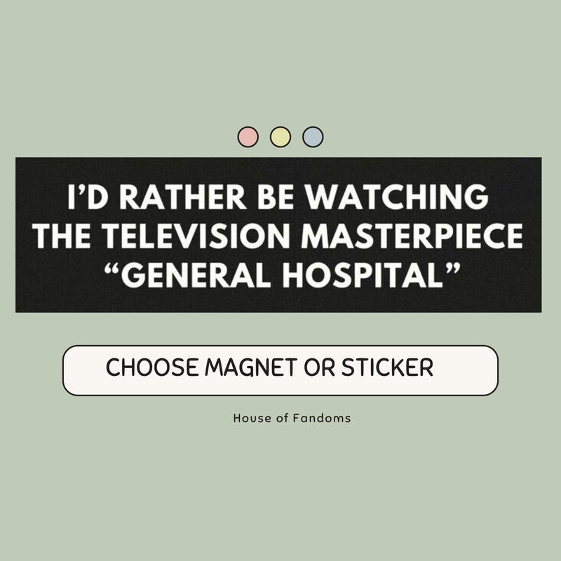 General Hospital - Etsy