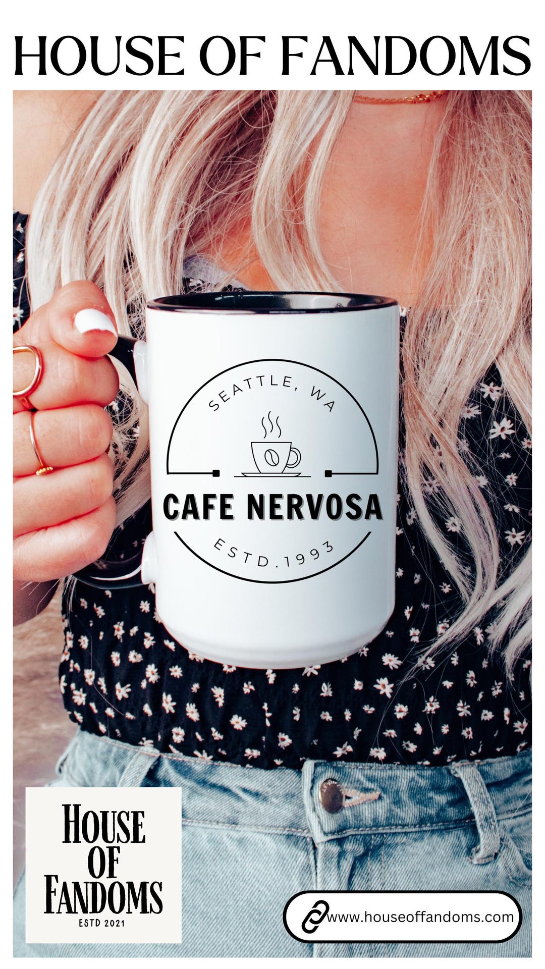 Frasier Tv Show 15 Oz Colored Handle Coffee Mug, TV Gift, Funny Gift ...