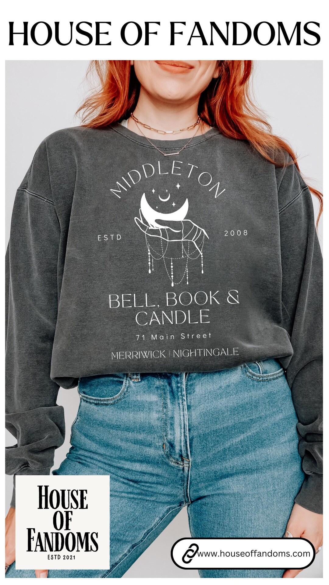 The Good Witch Gift, Comfort Colors® Sweatshirt, Bell Book and Candle ...