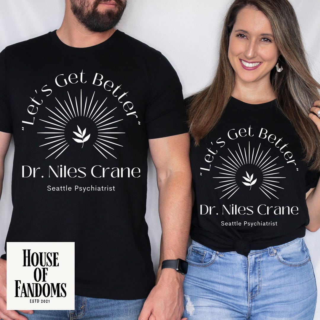 Frasier Gift, Let's Get Better, Niles Crane, Sitcoms, 90s Shirt, 90s ...