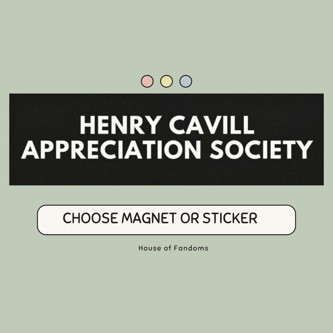 Henry Cavill Sticker, Car Magnet Funny, Car Bumper Sticker Magnet ...