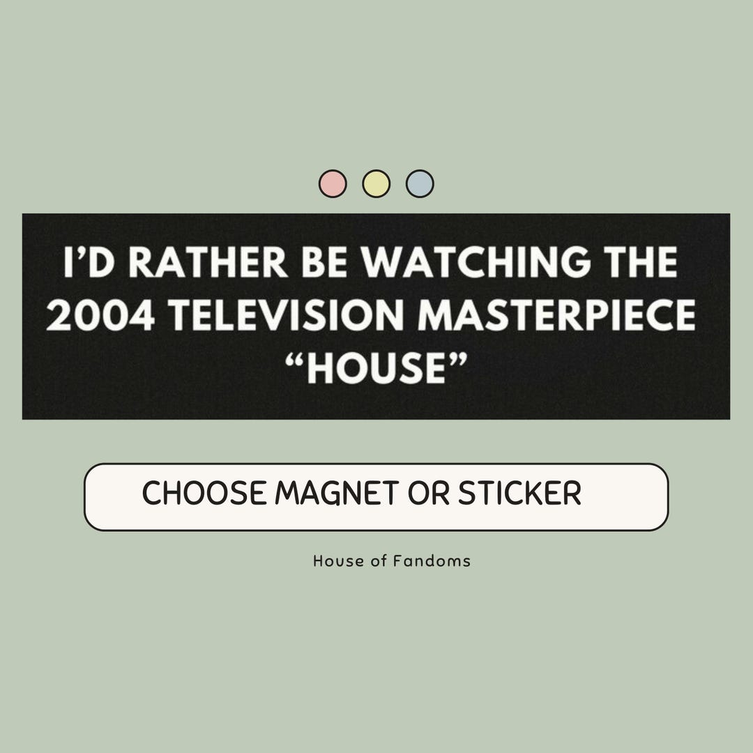 House Sticker, Car Magnet Funny, Car Bumper Sticker Magnet, Bumper ...