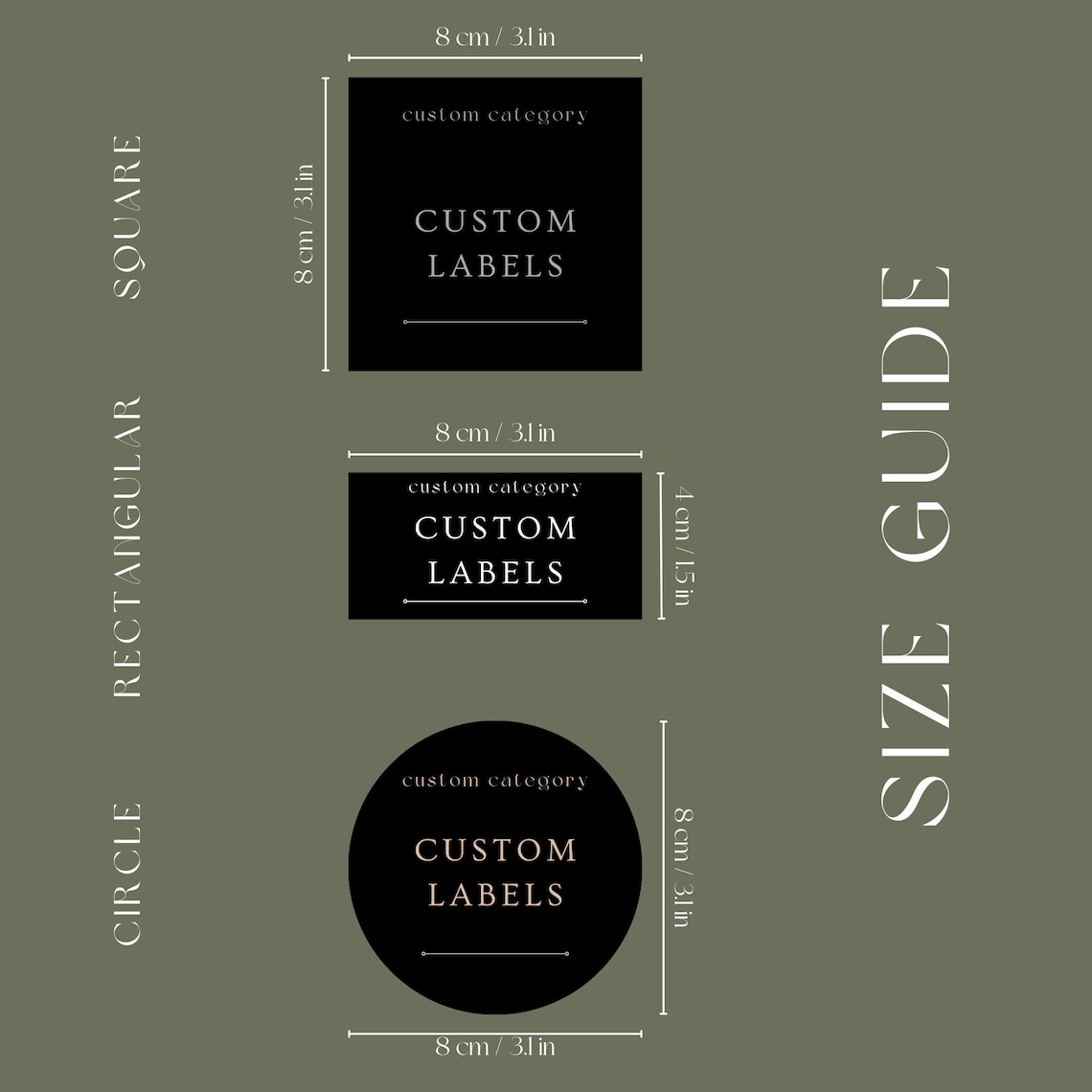 Custom Home Essential Storage Labels Canva Editable Digital Template ...