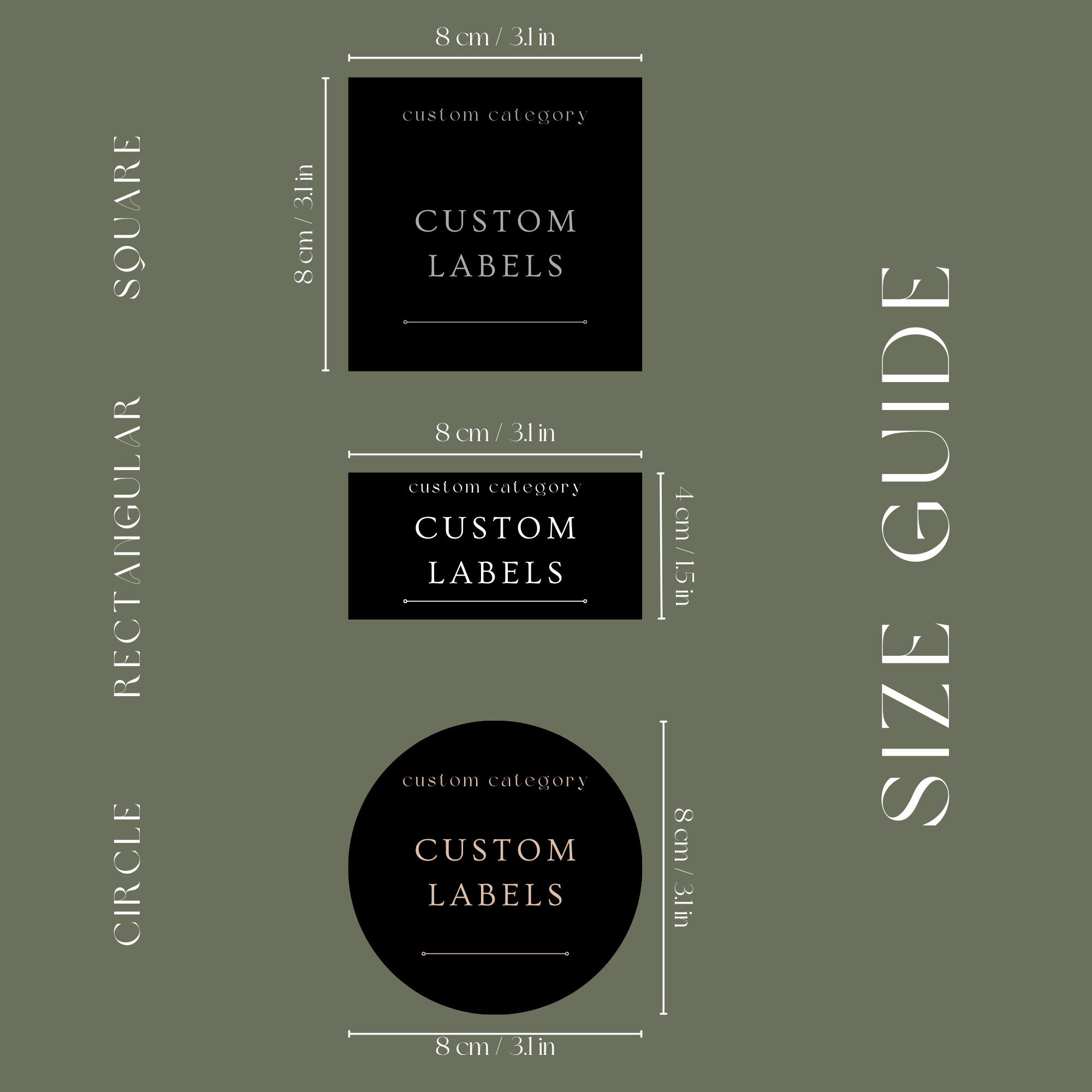 Custom Home Essential Storage Labels Canva Editable Digital Template ...