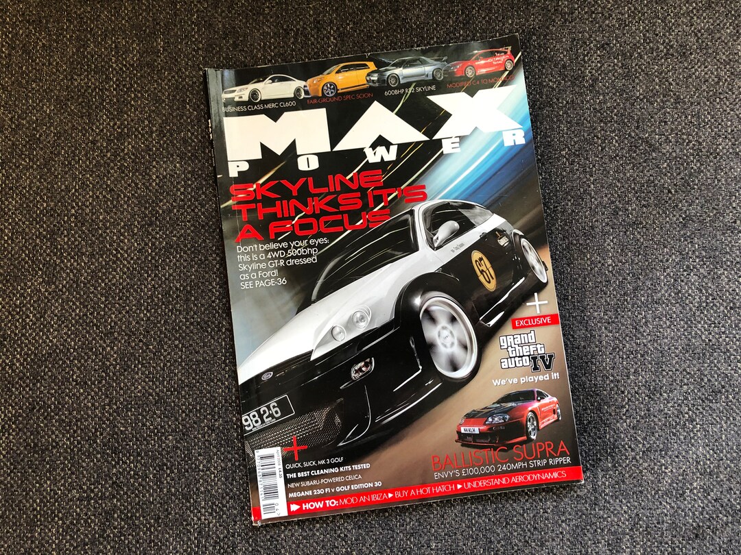 MAX POWER 2008 April Issue 4 Modified Performance Stance Show Car ...