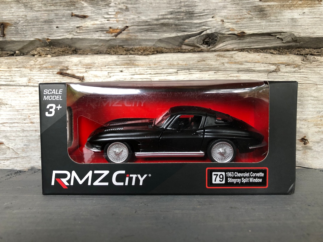 Chevrolet Corvette Stingray Split Window 1963 Matt Black RMZ Metal 1:36 ...