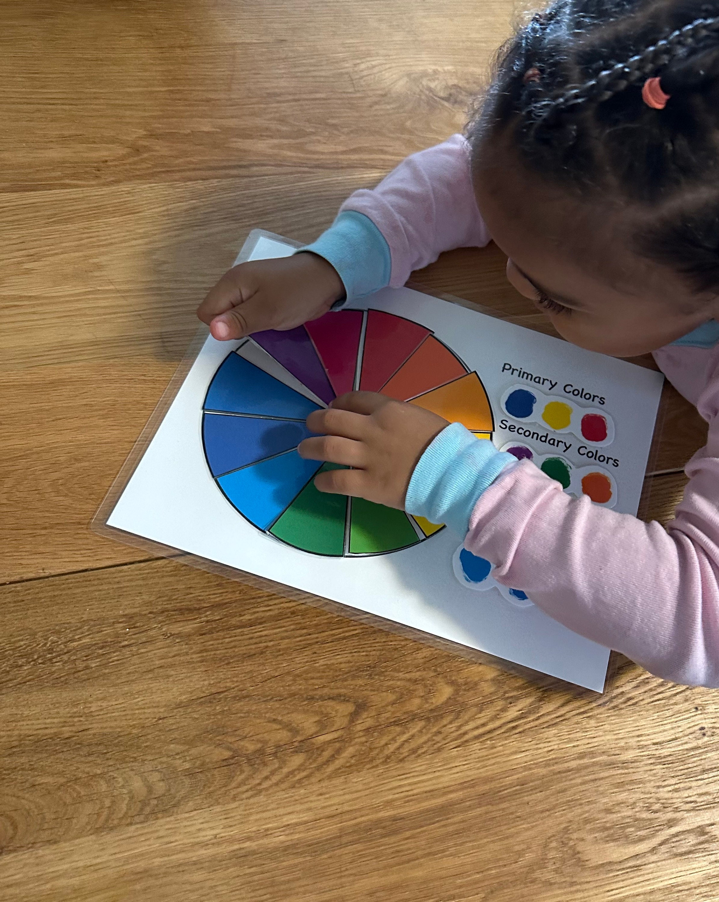 Color Wheel Worksheets Digital Download Montessori Education - Etsy