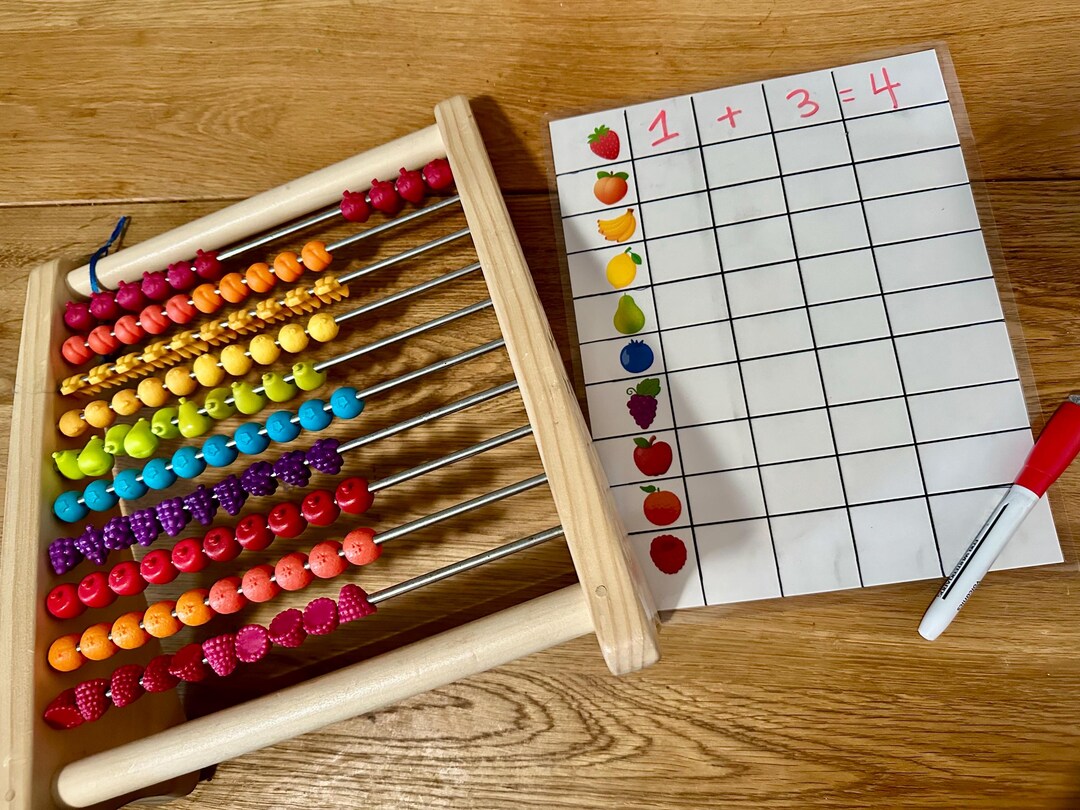 Fruity Abacus Chart Digital Download Montessori Education - Etsy