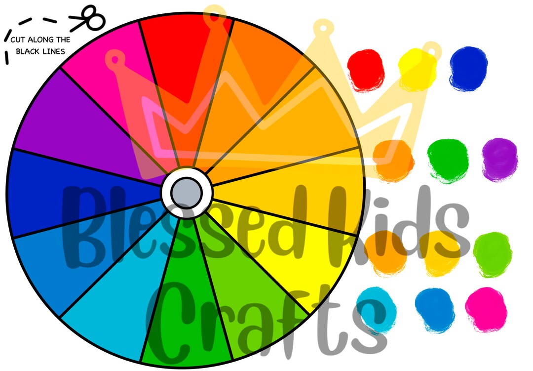 Color Wheel Worksheets Digital Download - Etsy