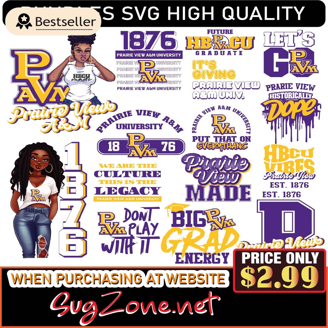 Prairie View A&M University Svg New Hbcu Collection 2023 - Etsy