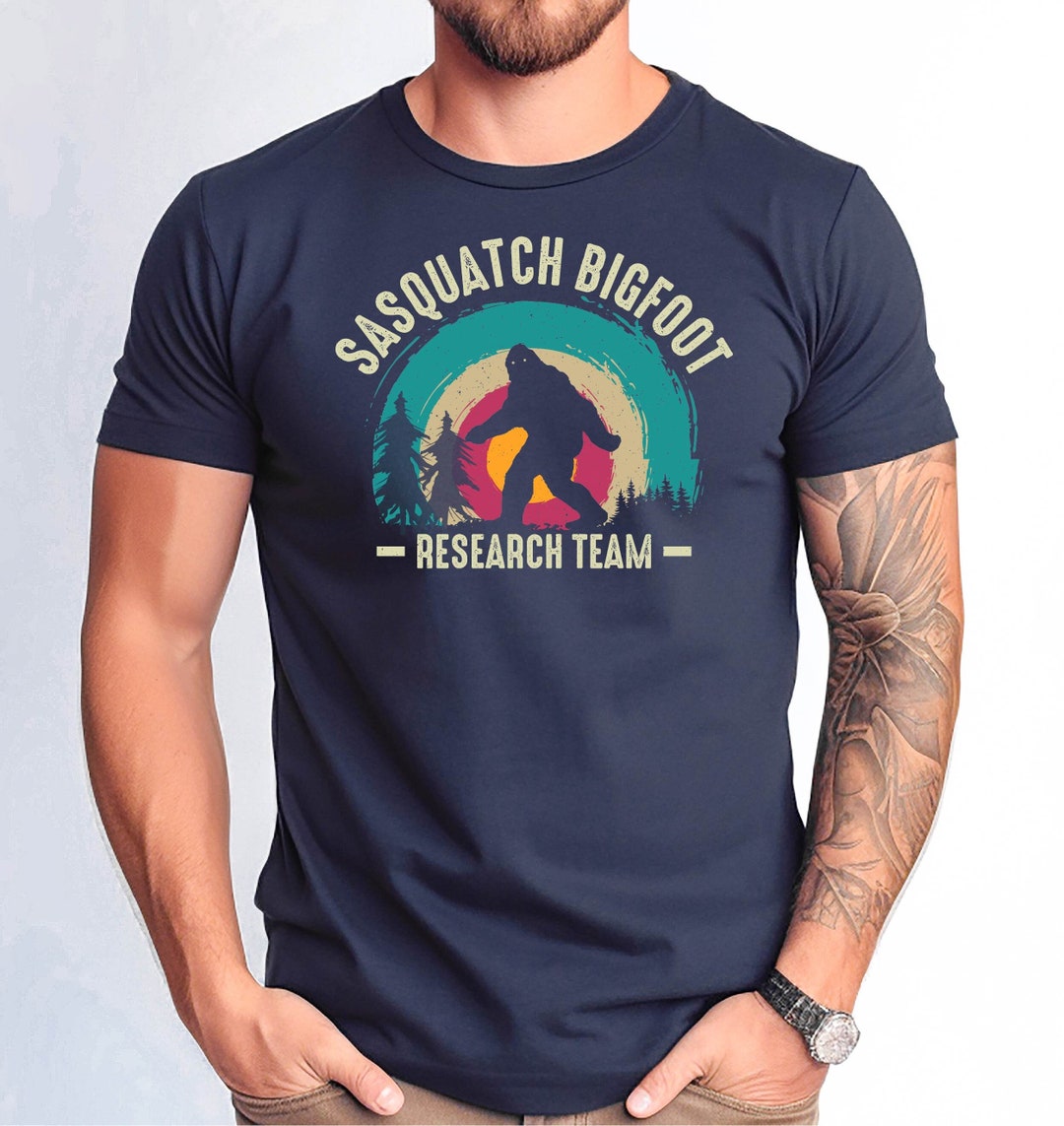 Sasquatch Bigfoot Research Team Tshirt, Bigfoot Squatch Shirt, Father's ...