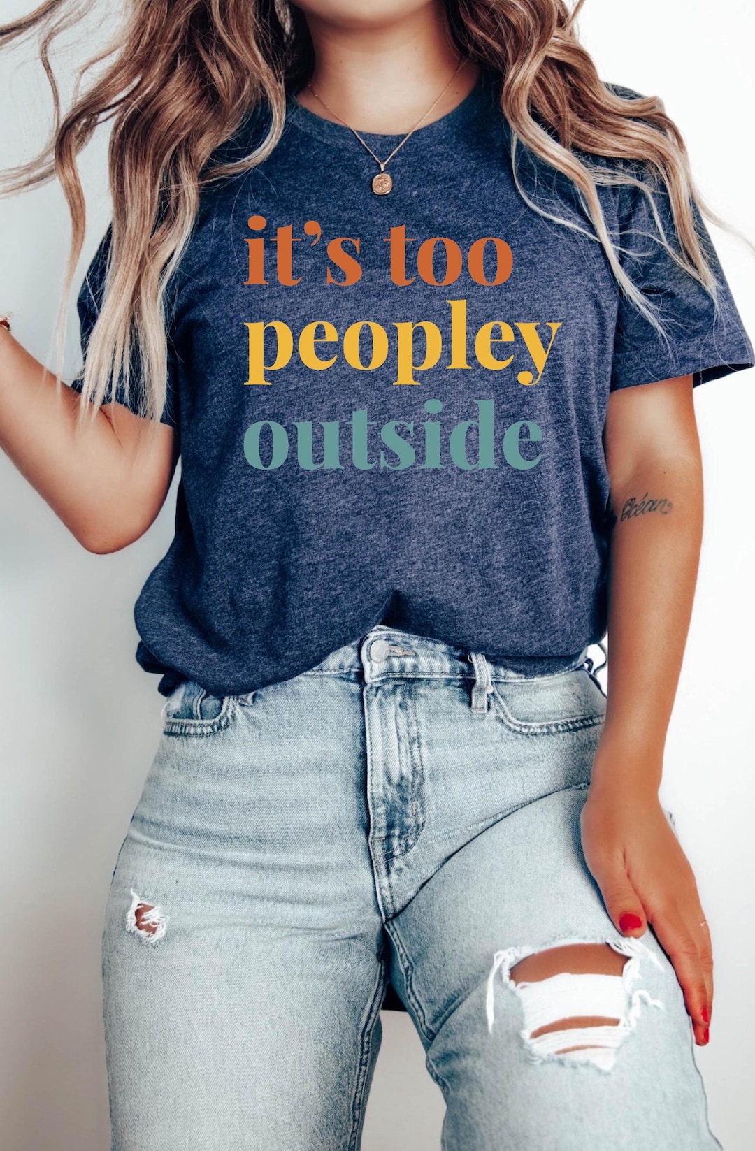 It's Too Peopley Outside Shirt, Funny Humor Shirt, Introvert Shirt ...