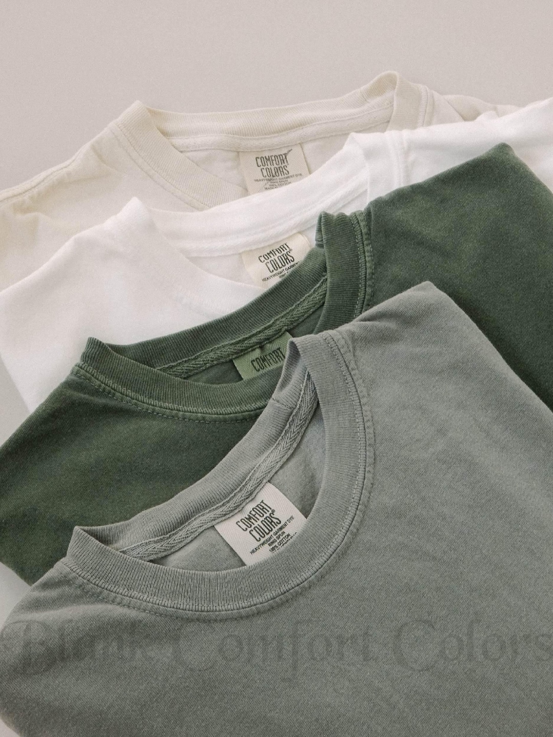 Blank Trendy Comfort Colors Shirts - Soft Colored Blank Washed T-shirts ...