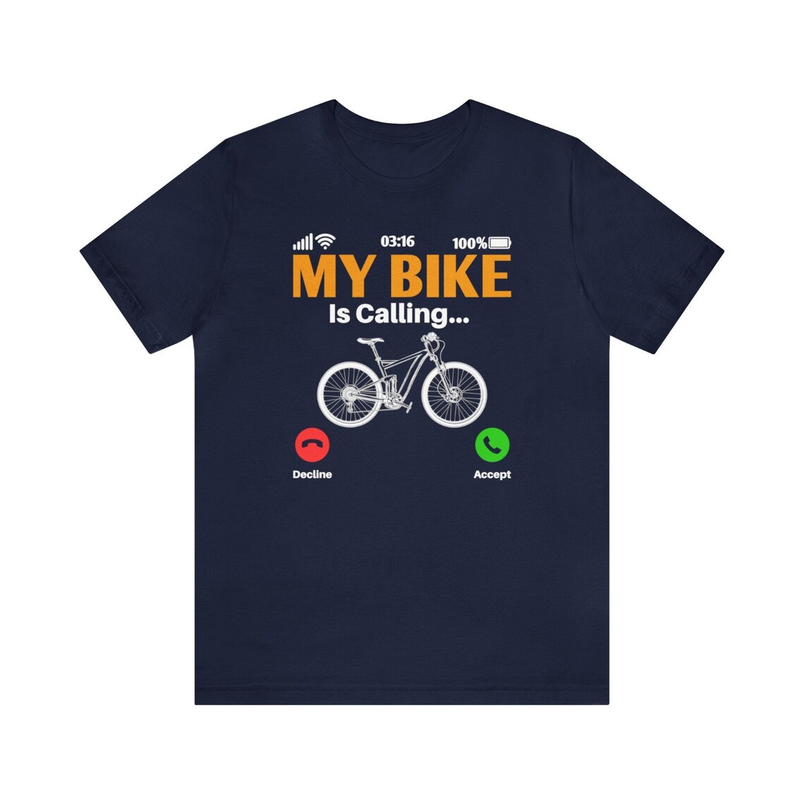 My Bike is Calling Shirt, Bicycle Tshirt, Cycling Tee,funny Bike Shirt ...