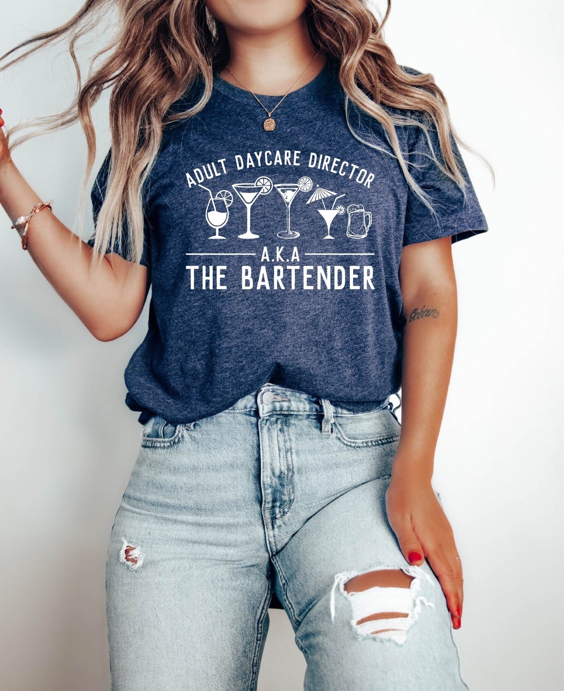 Best Bartender Ever Comfort Colors Shirt, Cute Bartender Gift Shirt ...