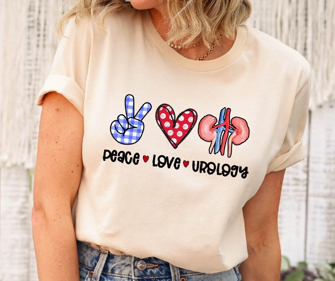 Urology Doctor Tshirt, Urology Peace Heart Love Shirt, Urology Gift Tee ...
