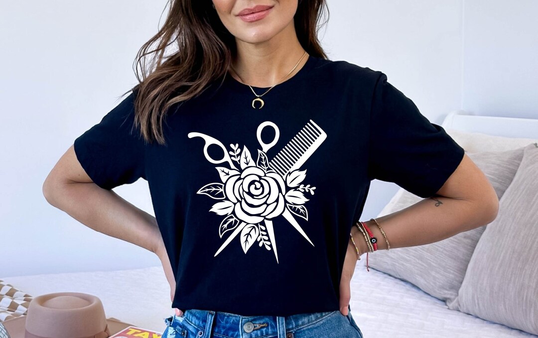 Hair Stylist Shirt, Hair Dresser Tee for Women, Cute Gift for Hair ...