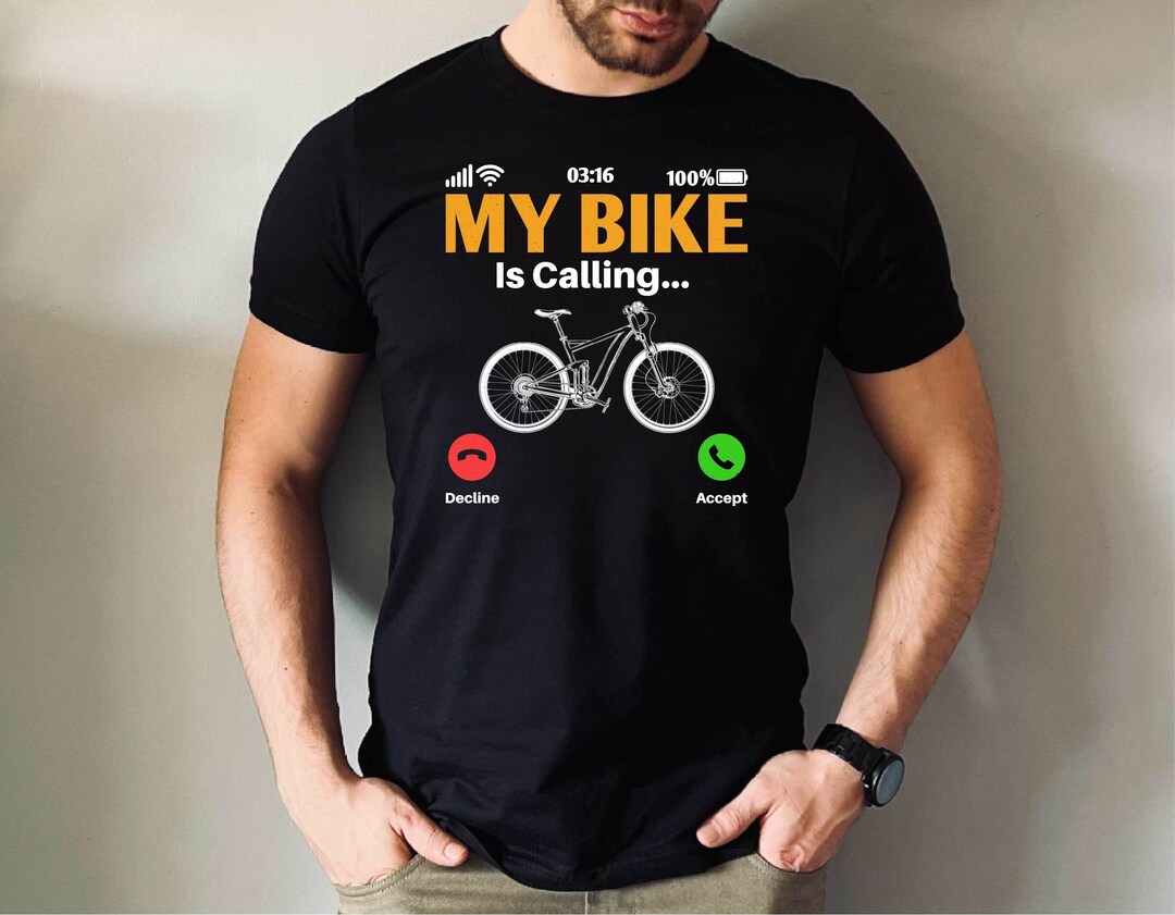 My Bike is Calling Shirt, Bicycle Tshirt, Cycling Tee,funny Bike Shirt ...