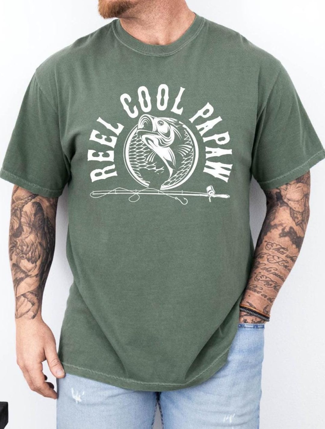 Reel Cool Papaw Tshirt, Reel Cool Papaw Fishing Shirt, Dad and Papaw ...