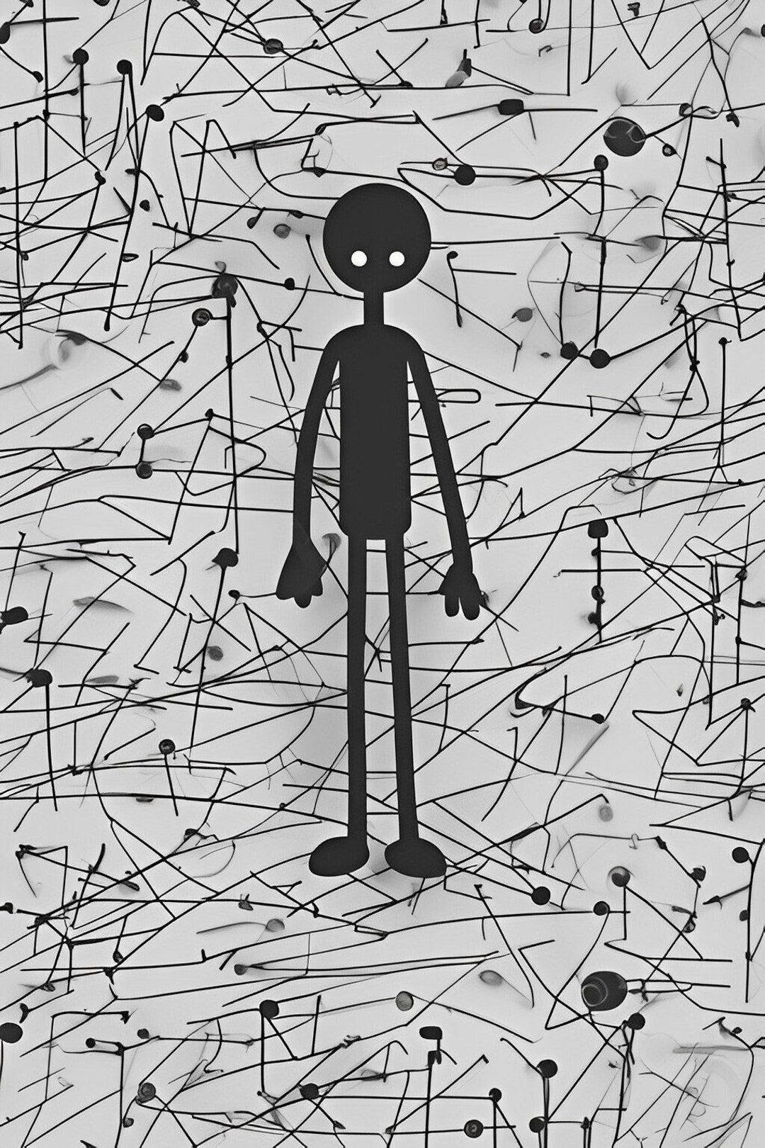 Eyes Stickman Art Prints Wall Decor Printable Wall Art - Etsy